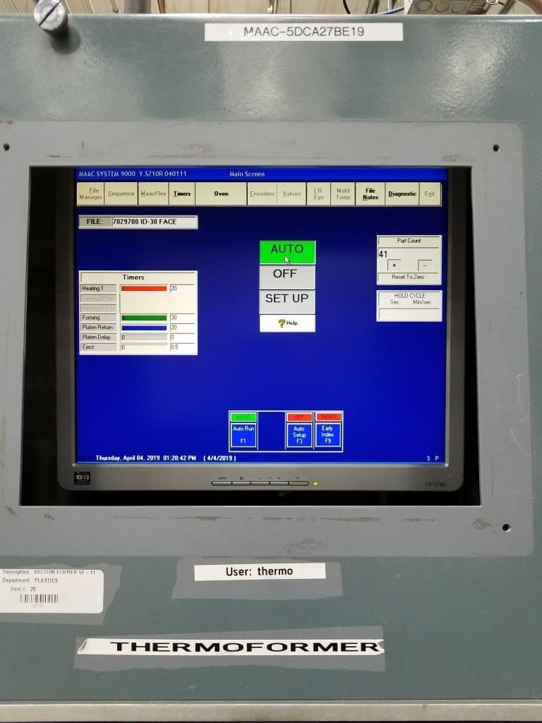 MAAC 75S - Used Thermoformer | KD Machinery