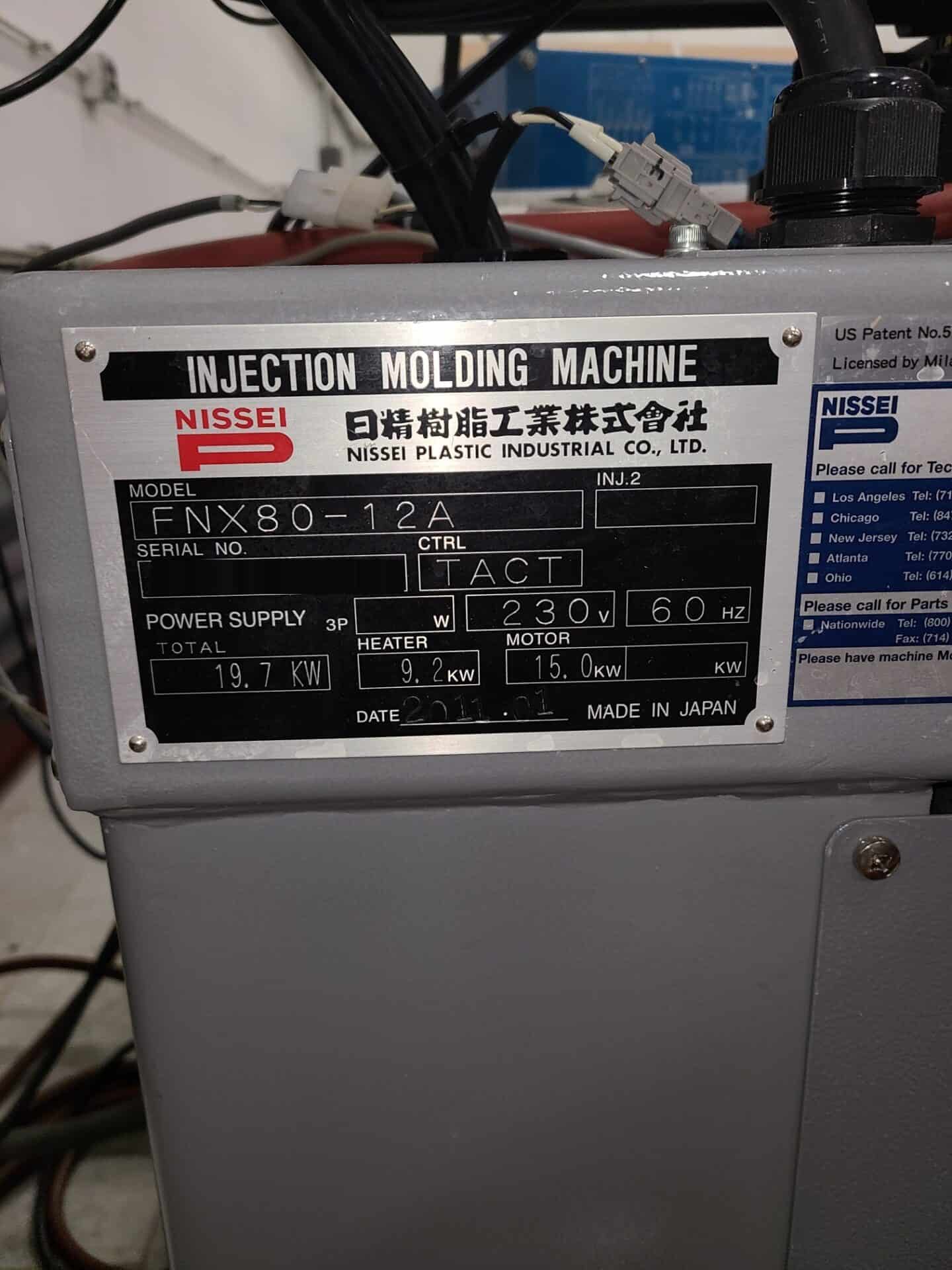 Used Nissei FNX 80 - Injection Molding Machine - 8069654