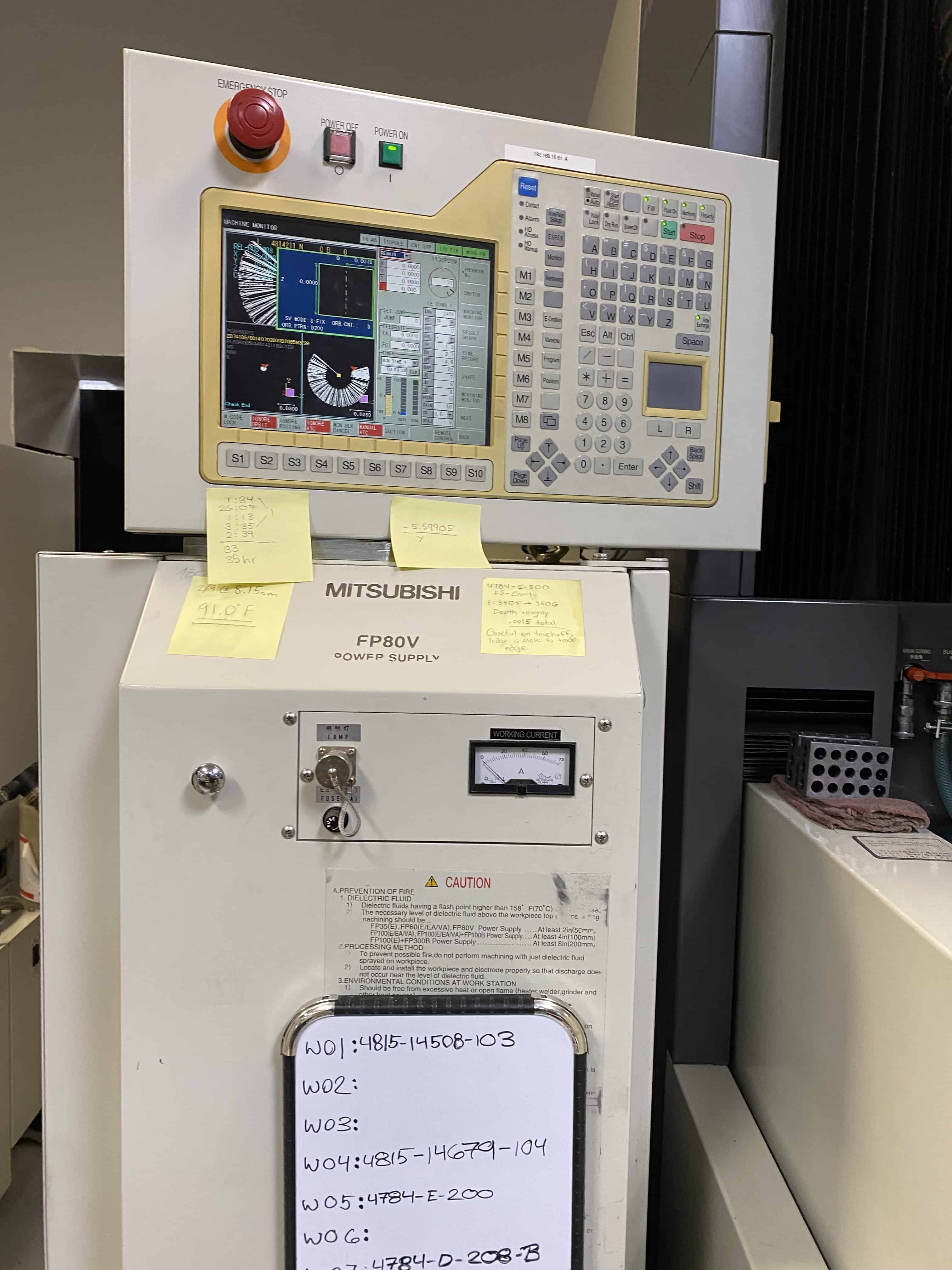 Used Mitsubishi EA12V - EDM Sinker - 8069889