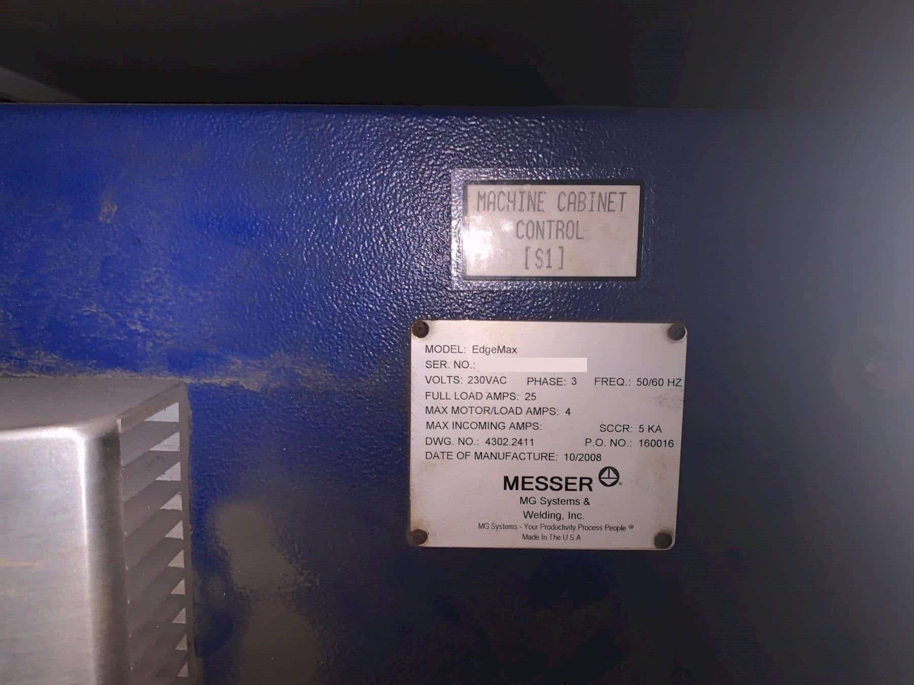 Used Messer Edgemax - Plasma Cutter - 8069890