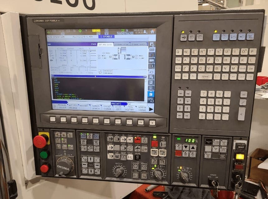 Used Okuma Genos L300-M-e - CNC Lathe - 8069952