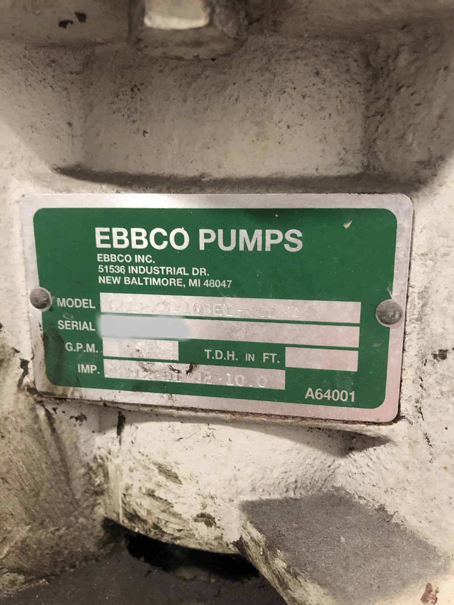 Used Ebbco Abrasive Removal System - Waterjet System - 8070414