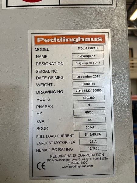 Used Peddinghaus Ocean Avenger Plus MDL 1250/C - CNC Beam Drill - 8071345