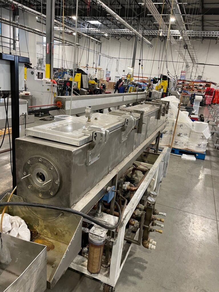 Used Custom Fabricated Vacuum Sizing Tank - Extruder - 8071615