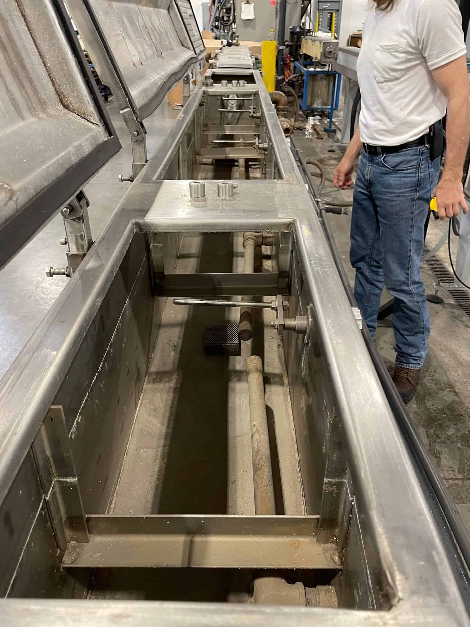 Used Custom Fabricated Vacuum Sizing Tank - Extruder - 8071615