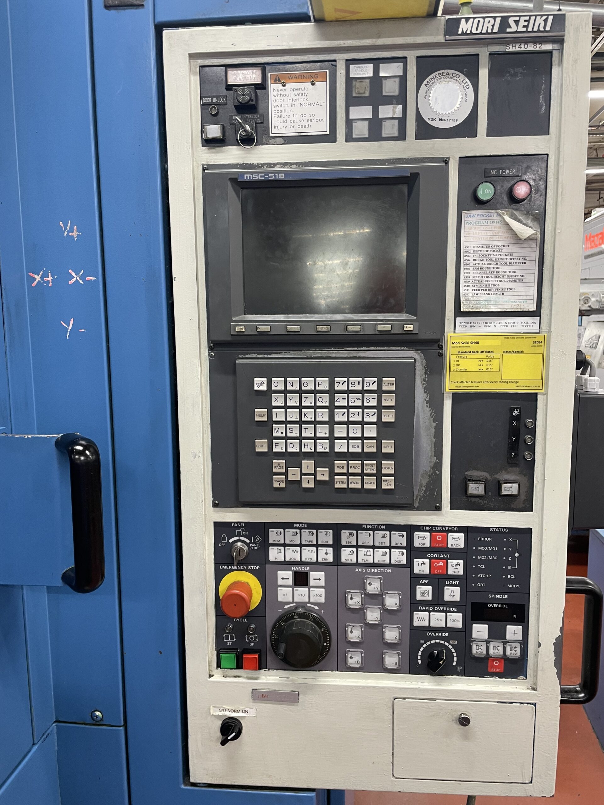 Used Mori Seiki SH-40 - CNC Horizontal Machining Center - 8071998